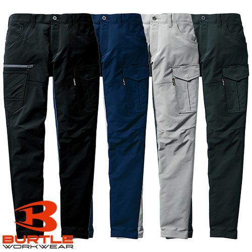 カーゴパンツ BURTLE 9502 バートル 9501シリーズ ワークパンツ ストレッチ 軽量 吸水 防汚 撥水 保温 制電 帯電防止 JIS規格 スリム 作業着 作業服 作業ズボン パンツ ...