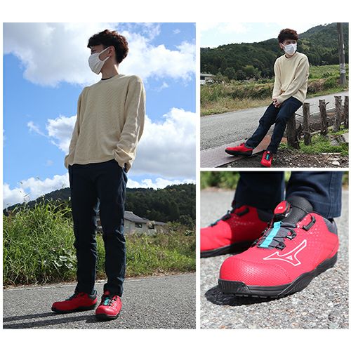 安全靴 ミズノ 新作 MIZUNO ALMIGHTY TD2 51L BOA 新商品 ダイヤル式 BOA JSAA規格 プロテクティブ ...